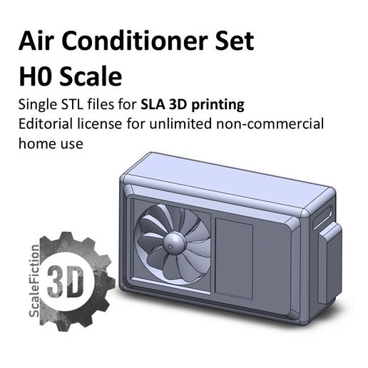 🛤️ H0 Air Conditioning Units・ STL File for 3D printing・Cults