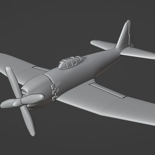 STL file Mitsubishi A7M2 Reppu 1/200 ️ ・Template to download and 3D print・Cults
