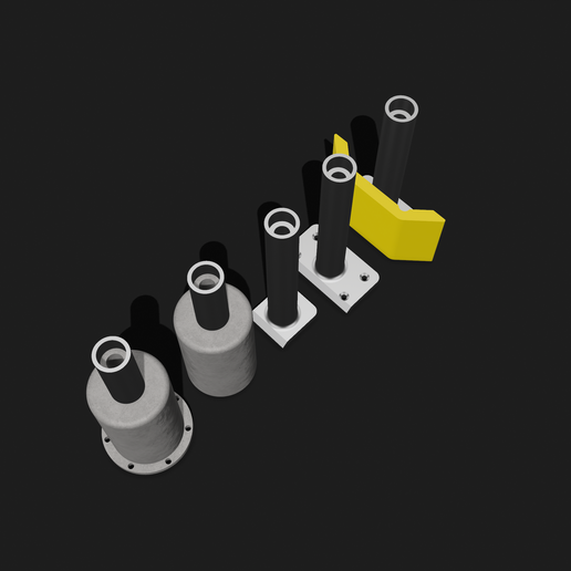 🚗 1/10 Scale Light Pole・ STL File for 3D printing・Cults
