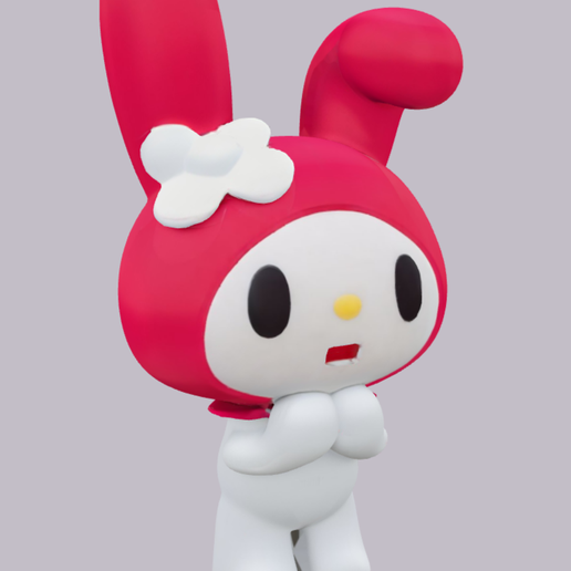 OBJ file My Melody 3d 🎨 ・3D printer model to download・Cults