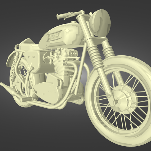 Файл STL 1965 Triumph Trident P1 cafe racer prototype 🔱 ・Модель для ...