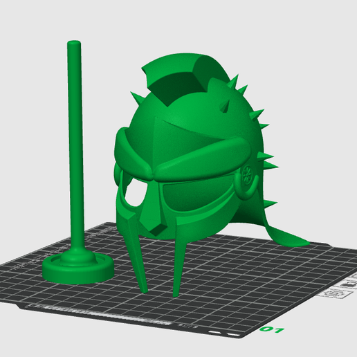 🪖 MÁXIMUS GLADIATOR HELMET・ 3MF File for 3D printing・Cults