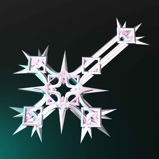 Y2K GOTH CROSS・ STL File for 3D printing・Cults