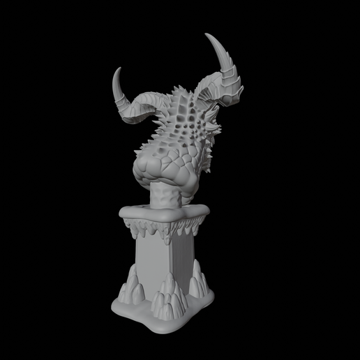🐉 Dragon Head 3D Model・ 3D File for 3D printing・Cults