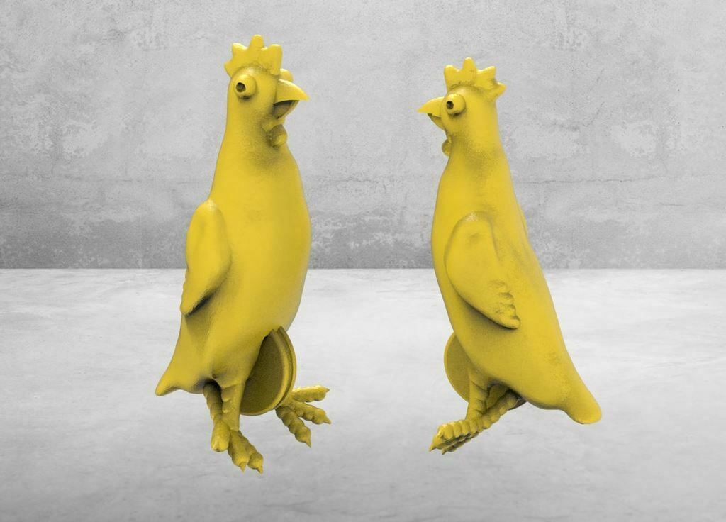 Descargar archivo STL gratis El secreto de la isla del dinero - ¡Pollo de goma con una polea en ...