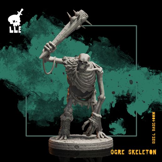 👹 Ogre Skeleton・ 3D File for 3D printing・Cults
