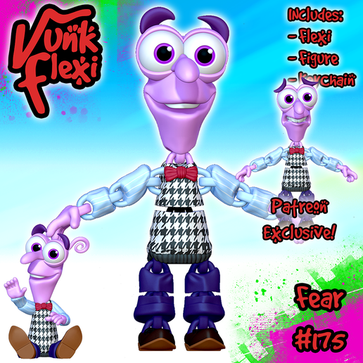 🗝️ Disneys Inside Out Character Bundle MultiColor Flexi Print-In-Place ...