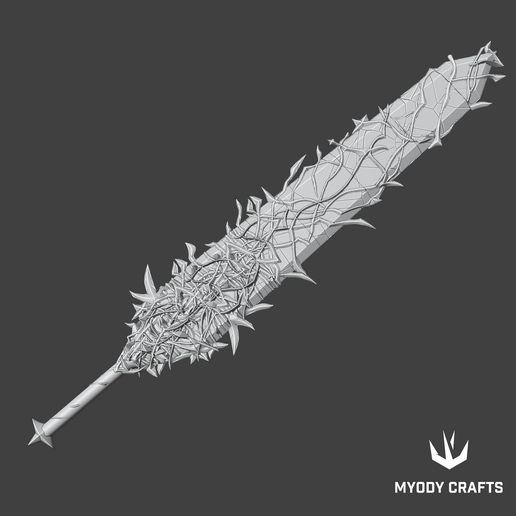 🗡️ ERLKING HEATHCLIFF SWORD - LIMBUS COMPANY・ 3D File for 3D printing・Cults