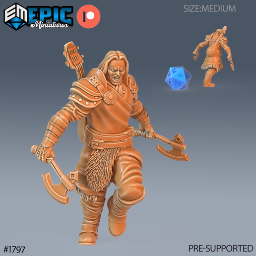 3D file Mercenary Set ‧ DnD Miniature ‧ Tabletop Miniatures ‧ Gaming ...