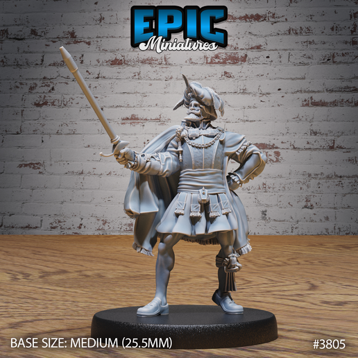 3D file Conquest Leader Attack ‧ DnD Miniature ‧ Tabletop Miniatures ...