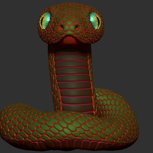 STL file 3d model of a snake 3D print model 🐍 (OBJ)・3D printing idea to ...