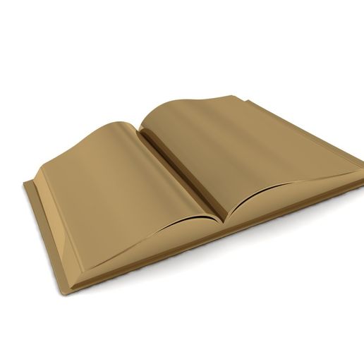 STL file 3D open book printable model 📚 ・3D printing design to download ...