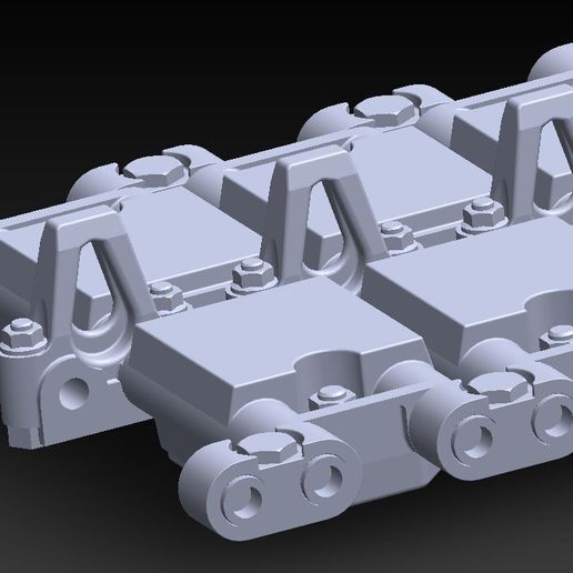 🛤️ Movable T-158 Tracks for Abrams and K2・ STL File for 3D printing・Cults