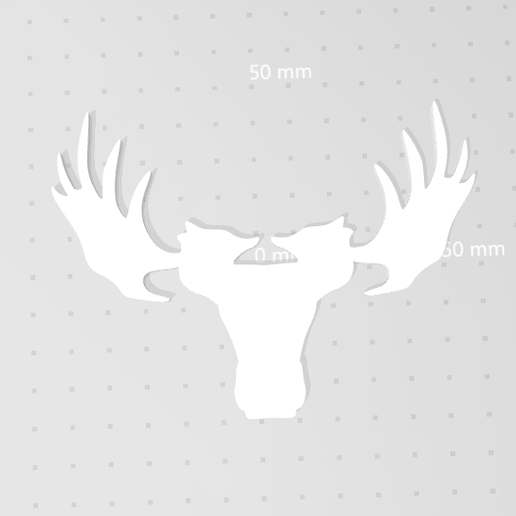 moose face outline