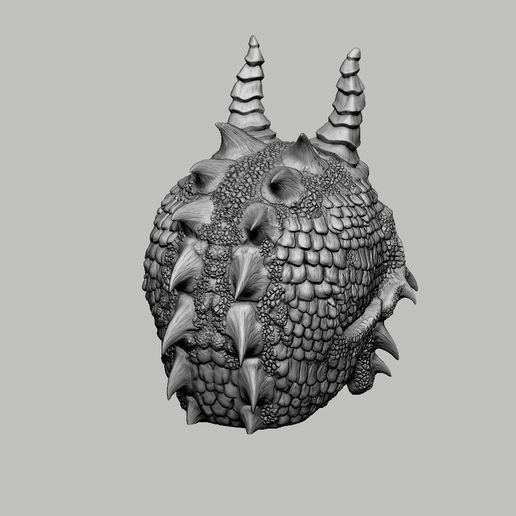 💀 Skull dragon Headphone Stand, Cyborg skull dragon Headset Stand ...