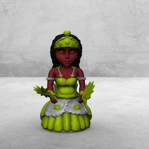 👾 Oxum Cute Orixa・ STL File for 3D printing・Cults