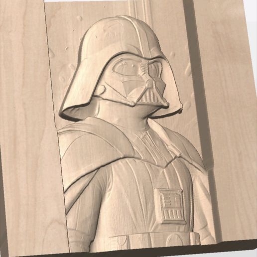 👾 Darth Vader profile・ STL File for 3D printing and CNC machining ...