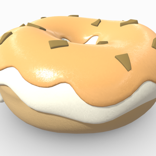 STL file Buttermilk Chocolate Doughnut 🍫 (OBJ)・3D printer model to ...