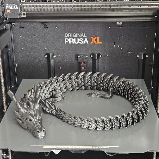 🐉 Articulated Dragon・3D Print with the Prusa XL 3D printer・Cults
