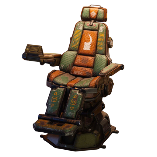 🪑 Sci-Fi Command Chair・ STL File for 3D printing・Cults