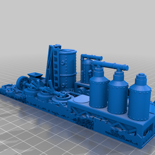 🧑‍🏭 15mm WW1/WW2 Factory ruins version 2・Free STL File for 3D printing ...