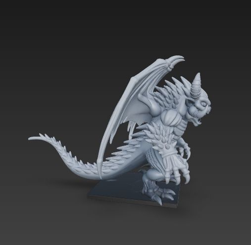 👹 Ruling Terror - Winged Demon Lord 3D Print Model・ STL File for 3D ...