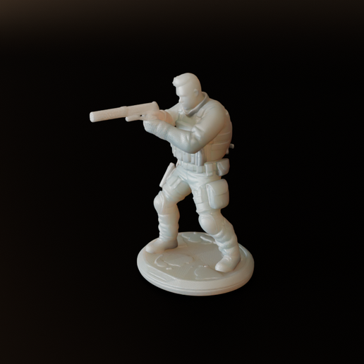 🎲 CHRIS REDFIELD | RESIDENT EVIL 7 | FAN MODEL・ 3D File for 3D printing ...