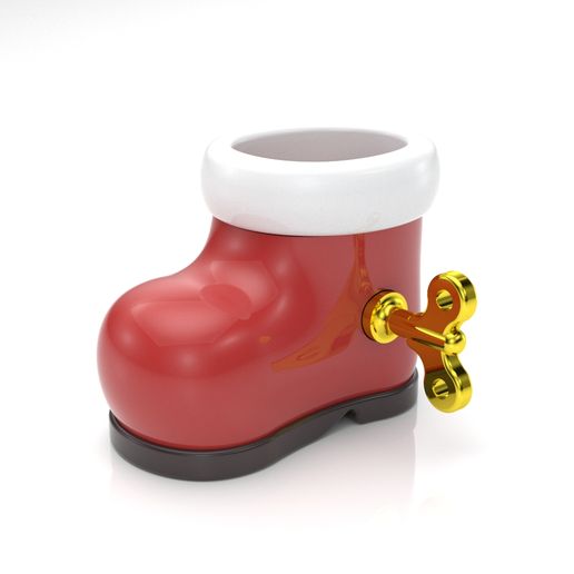 👢 Mario Bros boot christmas version pencil holder・Archivo STL para ...