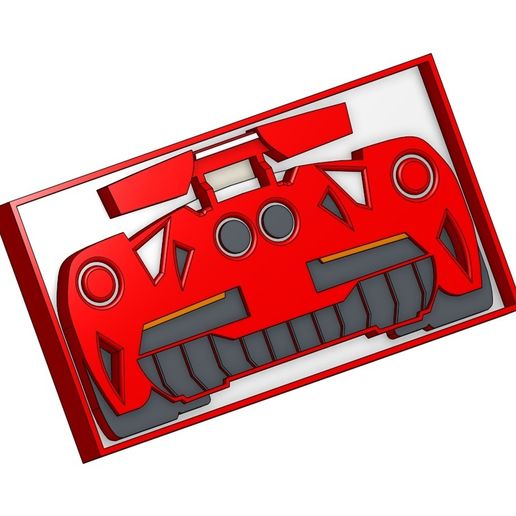 Бесплатный 3MF файл FORD GT REAR VIEW PICTURE FRAME 3 DIMENSIONAL ...