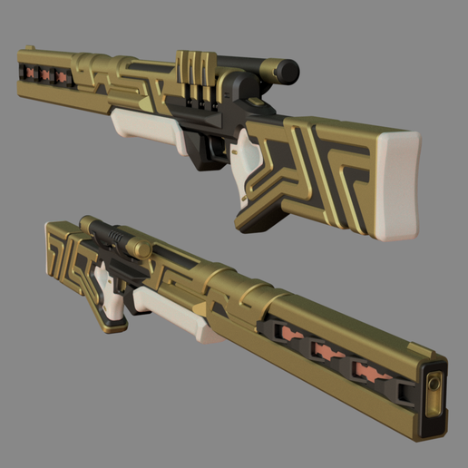 🧸 VALORANT – Agent Chamber Rifle | 3D Printable Model・ STL File for 3D ...