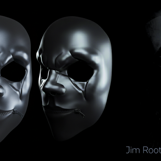 🪨 Jim Root Slipknot Mask 3D Printable Model - Horror Rock Collectible ...