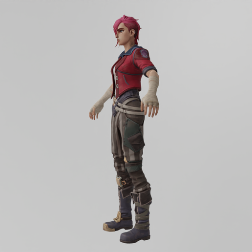 🎨 VI Arcane Lowpoly Rigged・ OBJ File for ・Cults