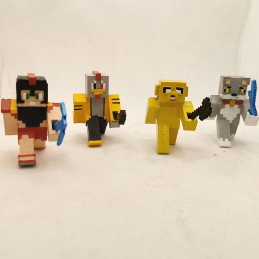 🦸 Los Compas Minecraft - Mikecrack Invictor Acenix RiusPlay・Archivo STL ...