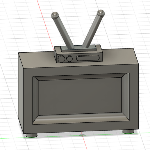 Archivo STL mini old box tv 👴 ・Modelo para descargar y imprimir en 3D・Cults