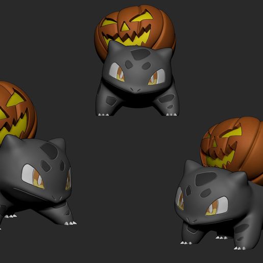 STL file Pokemon - Bulbasaur Halloween Alternative Pose 🐉 ・3D printer ...
