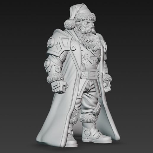 🎅 Armored War Santa・ STL File for 3D printing・Cults
