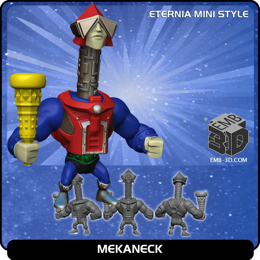 👽 Mekaneck・ STL File for 3D printing・Cults