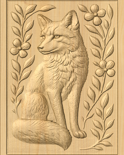 🦊 fox relief for cnc and 3d print・ STL File for 3D printing and CNC ...
