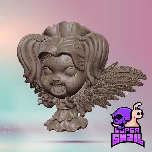 👼 Krampus Angel of Death Chibi・ STL File for ・Cults