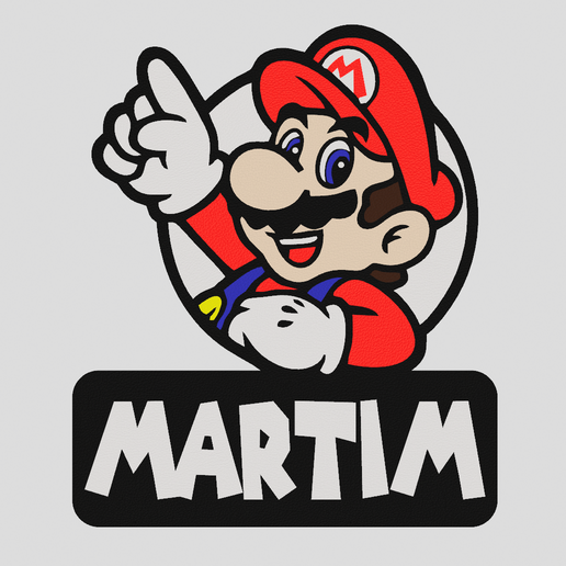 3MF file Super Mario name lampe 🚩 ・3D printer model to download・Cults
