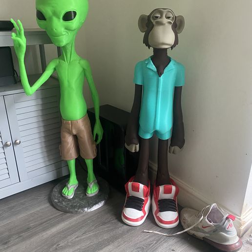 Impresión 3D Super Bored Ape - Patinador • Hecho con una impresora 3D ...