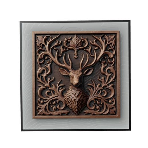 3D file Fallow Deer Animal Relief 🦌 ・Template to download and 3D print ...