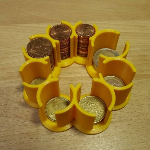 Free STL file Euro Coin Holder 💶 ・3D printable model to download・Cults