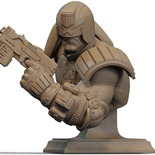 🧑‍⚖️ Judge Dredd Bust 3D Print・ 3D File for 3D printing・Cults