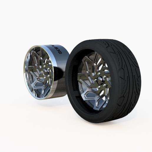🌀 CYCLONE WHEEL SET FOR 1/24 MODEL KIT.・ STL File for 3D printing・Cults