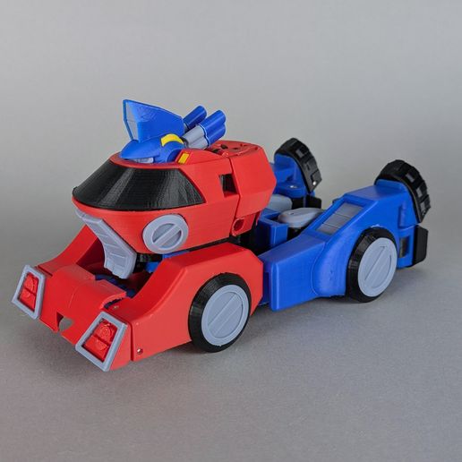 🍕 Pizza Bots Optimus Prime・Free 3D File for 3D printing・Cults