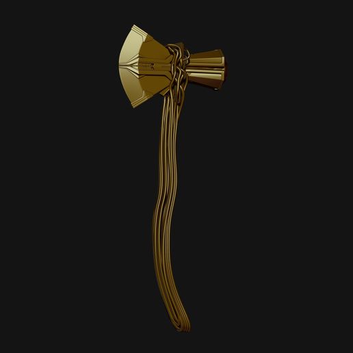 🪓 Stylized Battle Axe - 3D Print Ready Fantasy Weapon 3D print model ...