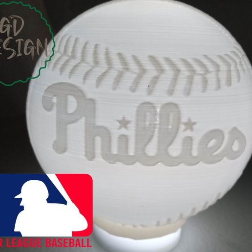 ⚾ Philadelphia Phillies BASEBALL LIGHT, TEALIGHT, READING LIGHT, MLB ...
