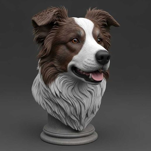 3d border collie