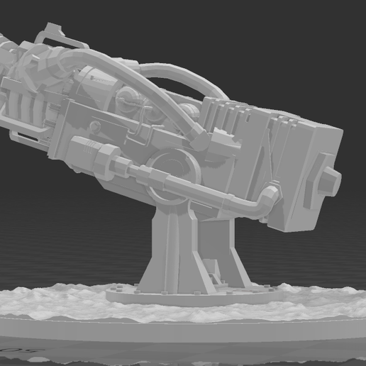 🔫 Cañón láser (arte conceptual) de Fallout・Archivo OBJ Gratis para ...